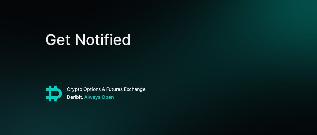 Get Notified - Exchange Notifications and Newsletter Sign Up